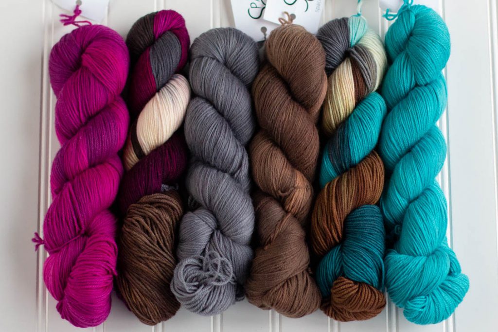 Colour Combinations - SpaceCadet Hand-dyed Yarns