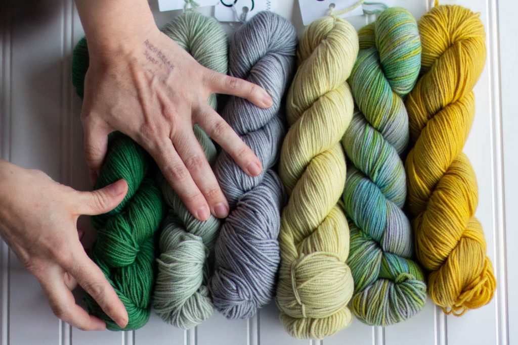 Colour Combinations - SpaceCadet Hand-dyed Yarns
